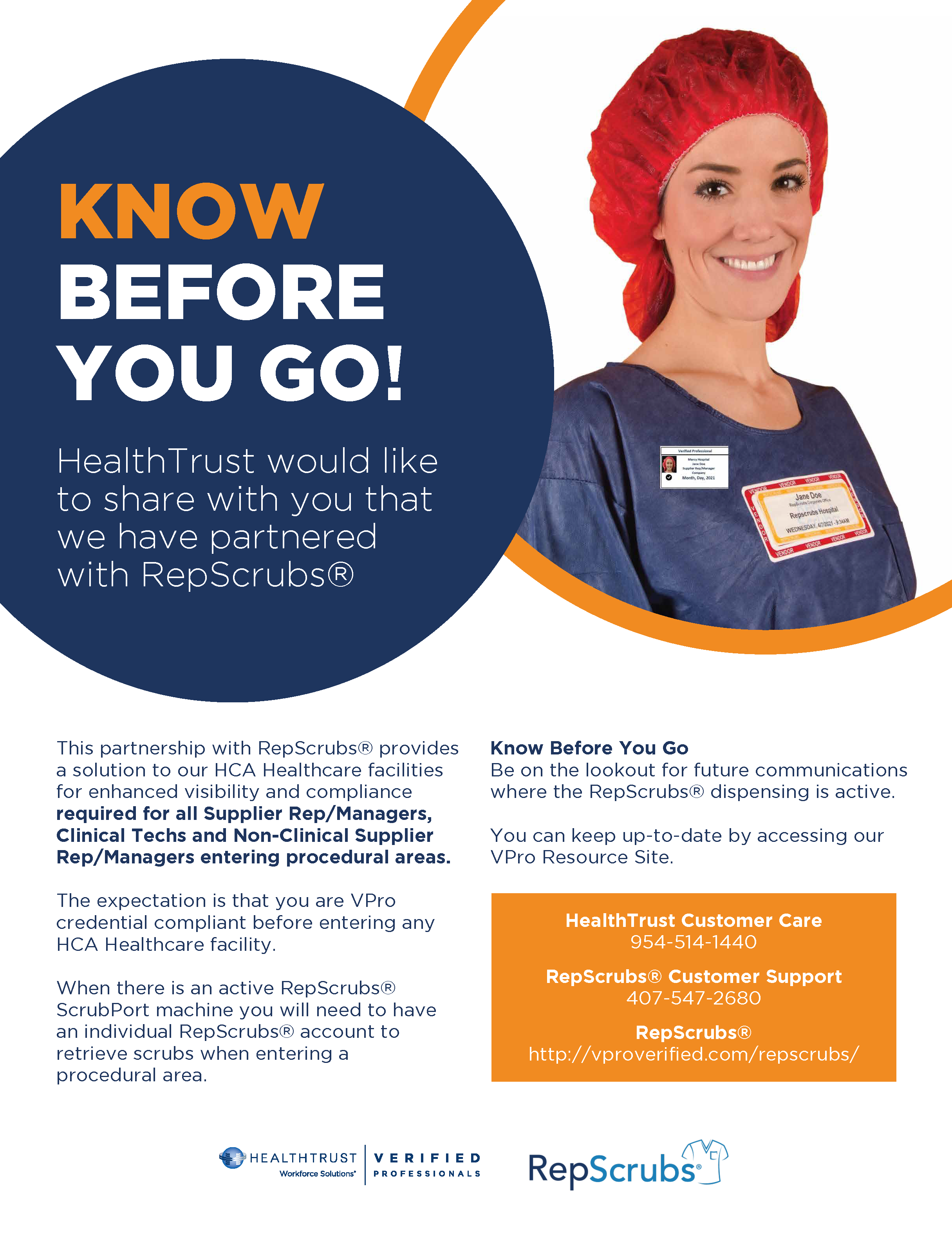 RepScrubs: Know Before You Go!