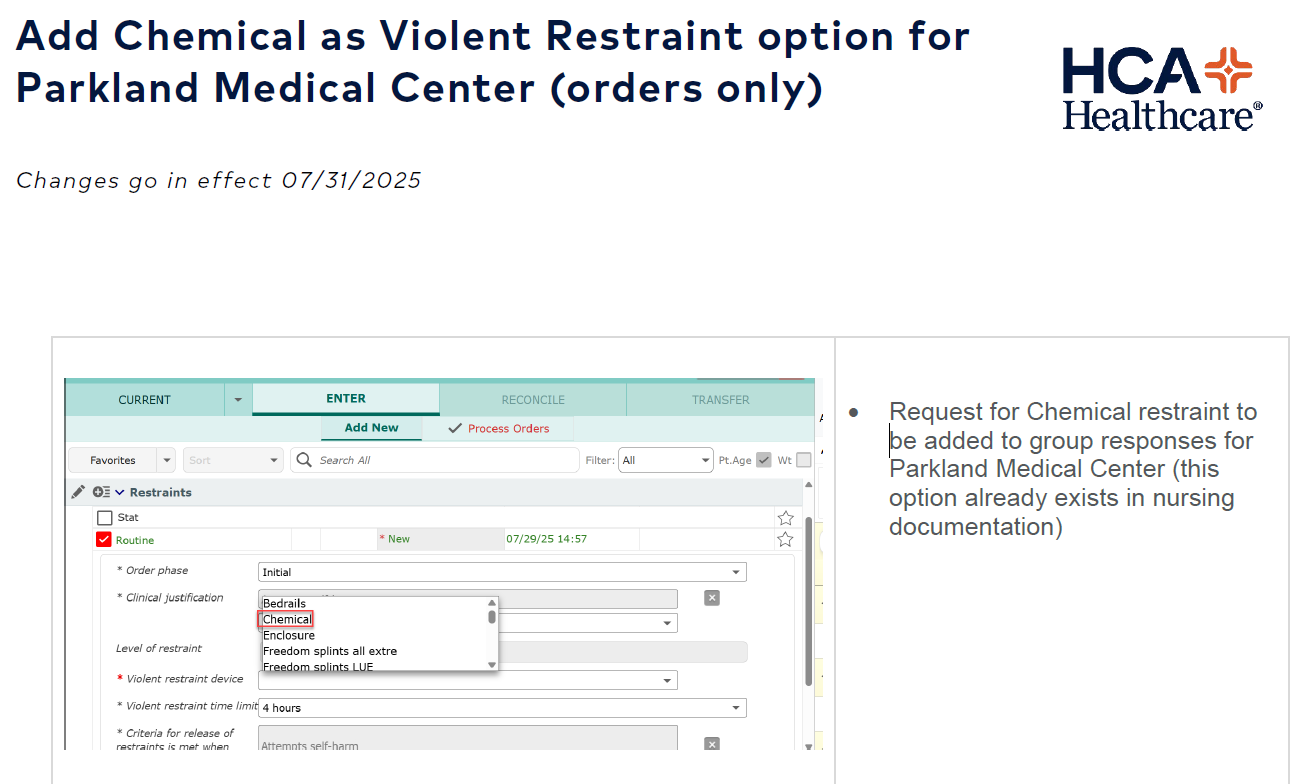 Parkland MC Chemical Restraints