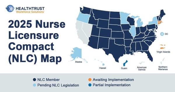 NLC Map: List of Nurse Licensure Compact (NLC) States | HealthTrust